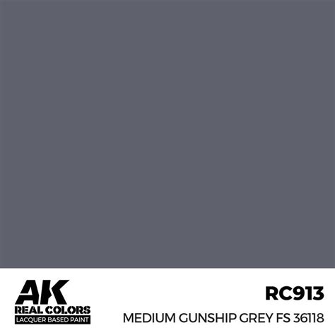 Ak Interactive Real Color Medium Gunship Grey Fs 36118