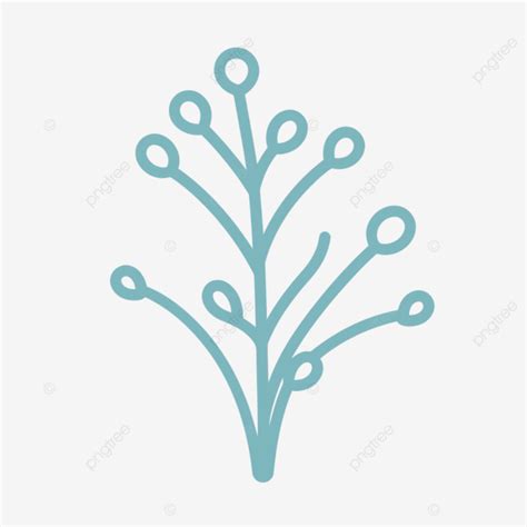 一個苗條的插圖 向量 白色背景上描繪海洋植物的線性圖標 Flaticon 和 Dribbble 的矢量插圖 行為高清向量圖案素材免費下載