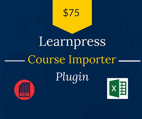 learnpress excel csv course importer