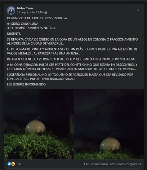 Qué Se Sabe Del Supuesto Ovni Que Habría Caído En Veracruz Infobae