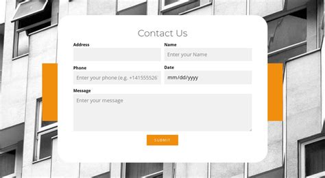 business contacts html5 template by nicepage