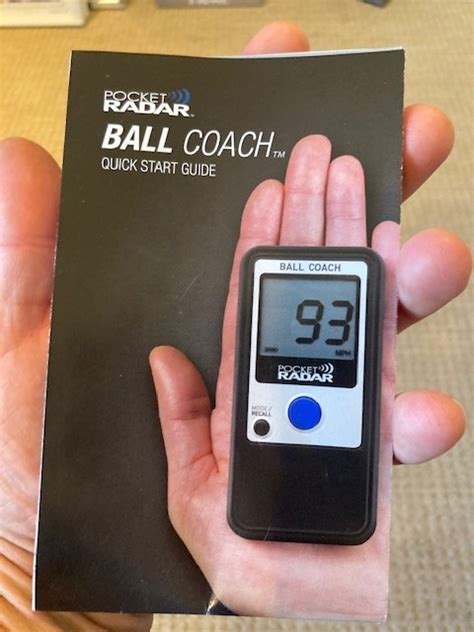 Pocket Radar Ball Coach Review Photos Coaches Eval