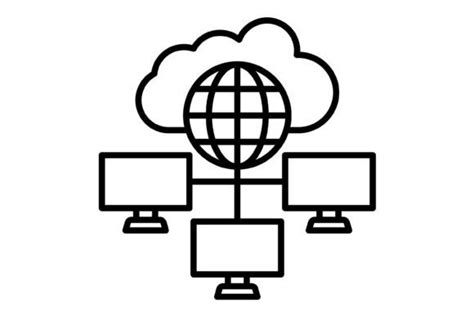 Cloud Network Outline Icon Graphic By Mahi Icons · Creative Fabrica