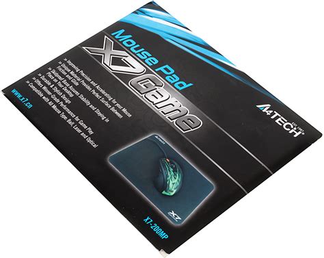 Коврик A4tech X7 Pad X7 200mp игровой Black технические характеристики