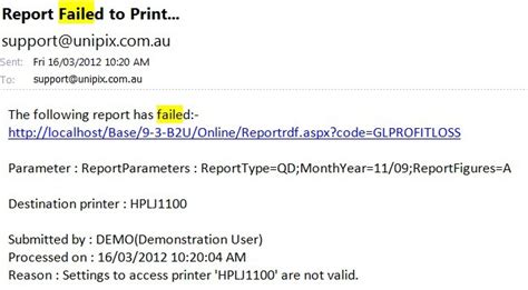 Auto Emailing Of Report Issues Help For Online Advantage