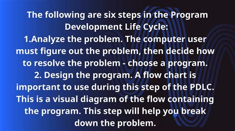 Program Development Life Cycle Ppt First Year Ppt
