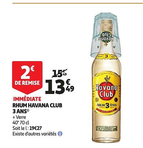 Promo Rhum Havana Club 3 Ans Chez Auchan ICatalogue Fr