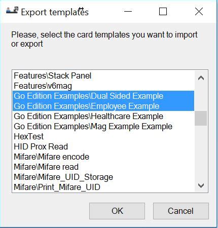 Export Templates