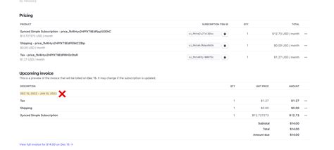 Purchasing A Synced Subscription With Wcpay Results In An Unsynced