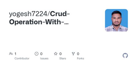 GitHub Yogesh Crud Operation With JavaScript