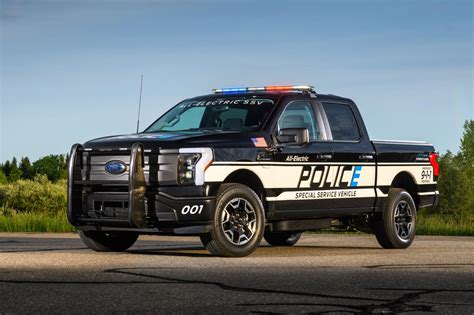 Ford F 150 Lightning Pro SSV Is America S First Electric Police Pickup
