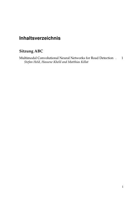 Pdf Multimodal Convolutional Neural Networks For Road Detection