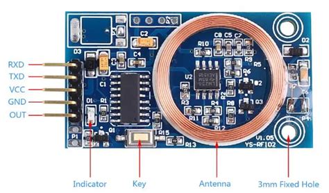 RFID Reader Module KHz TK RF UART IO Output Board For Access Control In Bangladesh