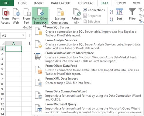 Microsoft Excel Import From Folder Data Source Missing From
