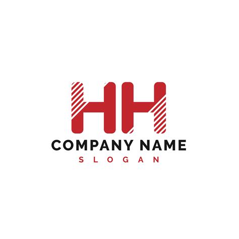 Diseño Del Logotipo De La Letra Hh Ilustración De Vector De Logotipo
