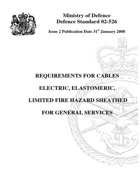 Def Stan 02 526 Issue 2 Pdf Electrical Wiring Wire