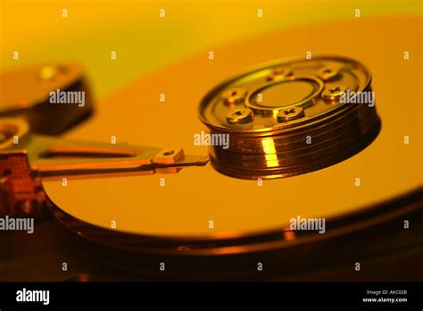 Hard Disk Platter Stock Photo Alamy