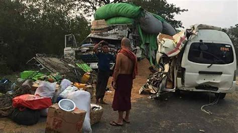 Dvb ရွှေဘို မန္တလေးလမ်းနှင့် သာကေတမြို့နယ်တို့တွင် ယာဉ်တိုက်မှုများဖ