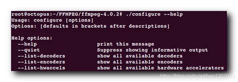 Android FFMPEG 开发FFMPEG 交叉编译配置 下载 配置脚本 输出路径 函数库配置 程序配置 组件