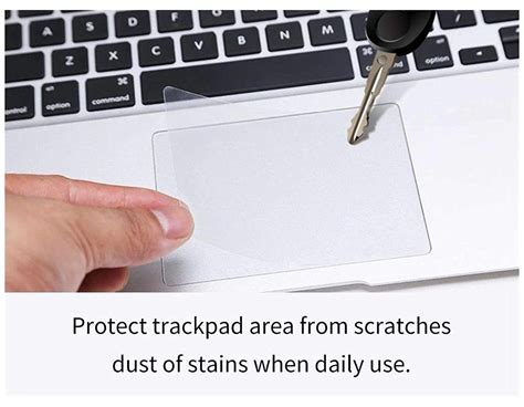 Saco Vinyl Laptop Touchpad Protector For All Laptops Clear 158×108 Mm