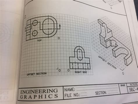 Solved Sketch The Indicated Section View Of Each Object The