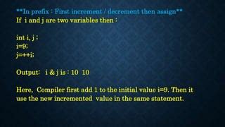 Difference Between Prefix Postfix PPT