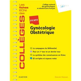 Fiches Gynécologie Obstétrique Les fiches ECNi et QI des Collèges