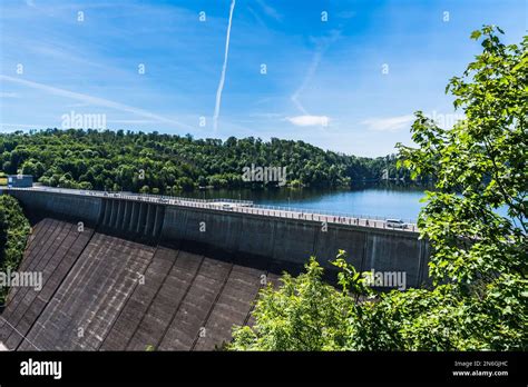 The Rappbode Dam German Rappbodetalsperre Is The Largest Dam In The