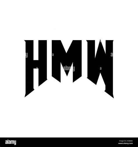 Hmw Letter Logo Design For Technology Company Hmw Logo Design Black