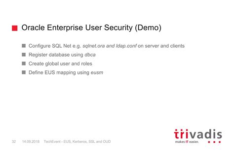 Techevent Eus Kerberos Ssl And Oud Ppt