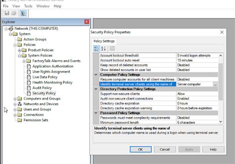 Factorytalk View Se Client Authentication Promblem Allen Bradley