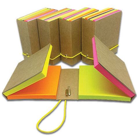 Блокнот "Розкладачка" 65х75мм зі стиками Post-It яскравих неонових ...