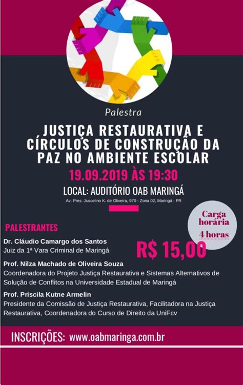 JustiÇa Restaurativa E CÍrculos De ConstruÇÃo Da Paz No Ambiente