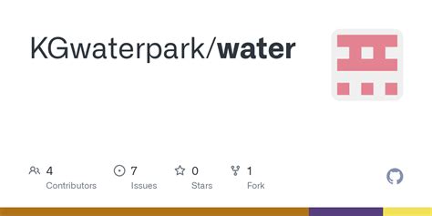 Github Kgwaterpark Water