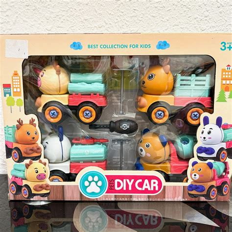 《翔翼玩具》動物 工程車 拆裝 工程車 兒童車車 兔兔車 拆裝玩具車 小熊車車 小鹿車車 玩具車 模型車 50469順 書籍、休閒與玩具