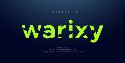 추상 현대 도시 알파벳 글꼴 타이포그래피 스포츠 게임 군인 군대 디지털 미래의 창조적 인 로고 글꼴 벡터 일러스트레이션 게이머에 대한 스톡 벡터 아트 및 기타 이미지