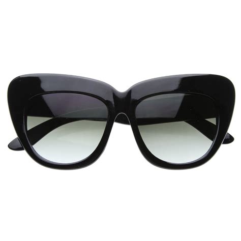 Designer Womens Fashion Oversize Cat Eye Sunglasses Zerouv