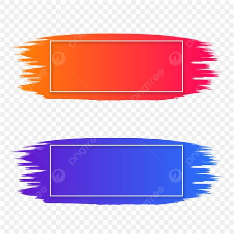 Color Brush Clipart PNG Images Colorful Brush Shape For Text Design