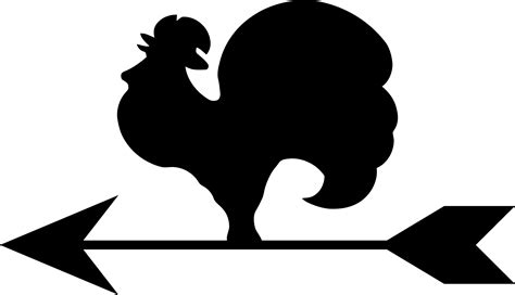 Clipart Rooster Weather Vane Silhouette