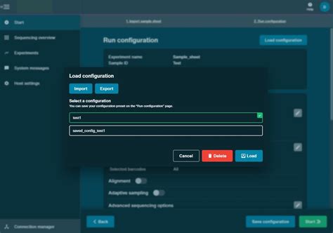Load Config Dialogue 2