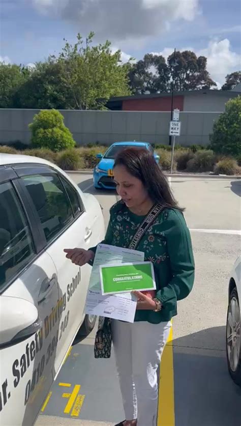 Well Done Congratulations To Kineri For Passing Her Vicroads Drive