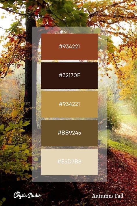 Autumn Color Palette Hex Codes