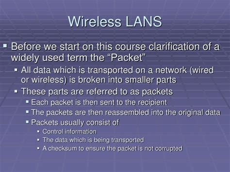 Ppt Wireless Lans Powerpoint Presentation Free Download Id 5886321