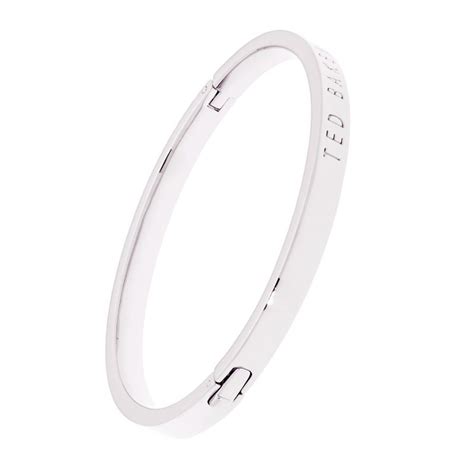 Buy Ted Baker Clemina Silver Tone Hinge Metallic Bangle Online