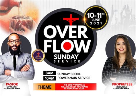 Over Flow Flyer Template Postermywall