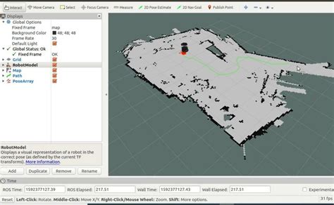 Navigation Path Of Mobile Robot Seen In Rviz Download Scientific Diagram