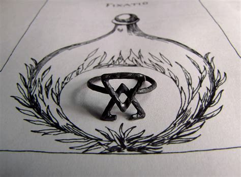 ARSENIC Ring Arsenic Symbol Alchemy Symbols Esoteric Etsy
