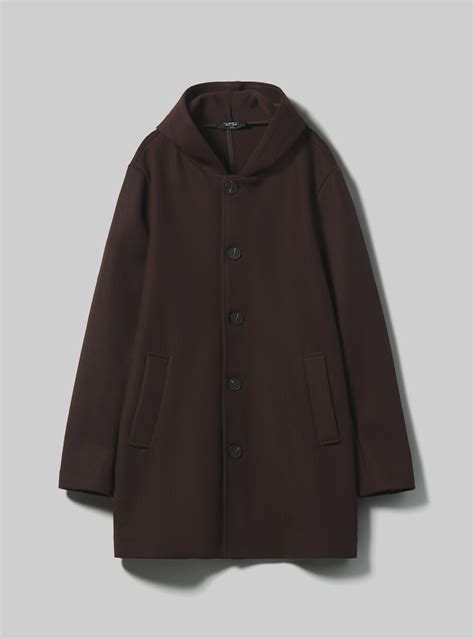 Hooded Fabric Coat