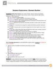 Element Builder Gizmo Docx Babe Exploration Element Builder Vocabulary Define These Terms