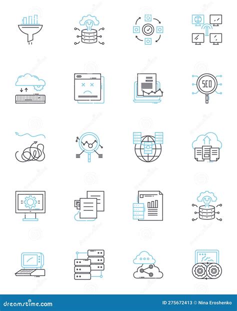 Strategic Evaluation Linear Icons Set Assessment Analysis Appraisal